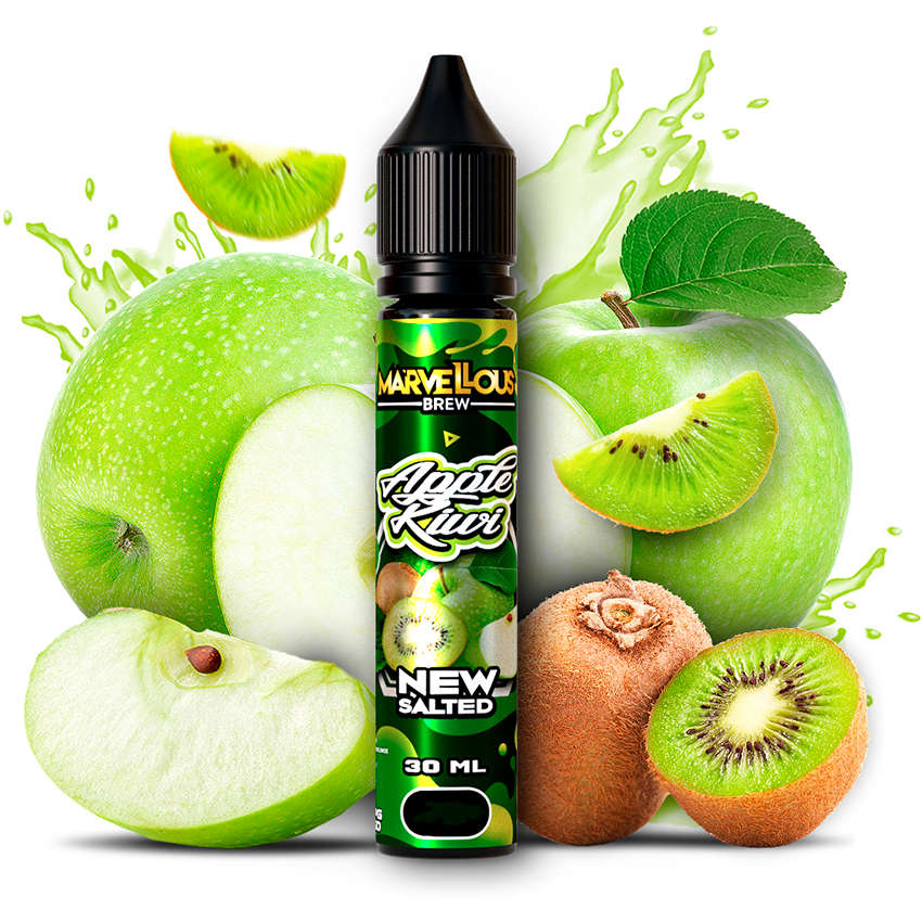 Apple Kiwi, 35 мг. Salt, Marvelous, 30 мл. - фото, отзывы ...